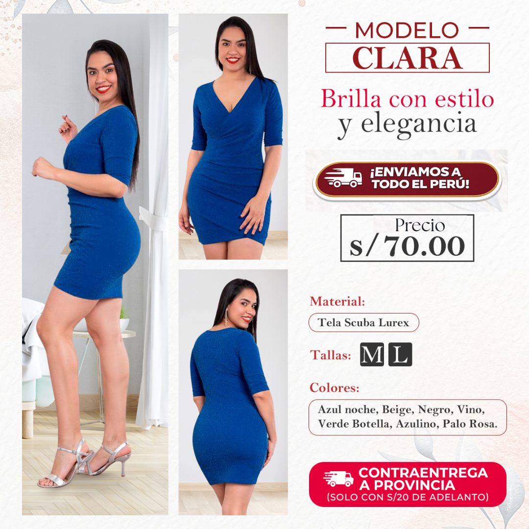 Vestido Modelo Clara – Brilla con estilo y elegancia – NEXTTV PERU